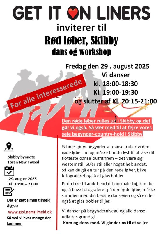 Dans ved Rød Løber i Skibby | Get It On Liners